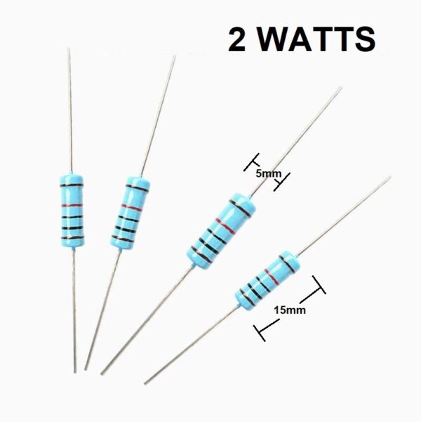 5x Pack Resistencia 2 Watts - ELECTROART