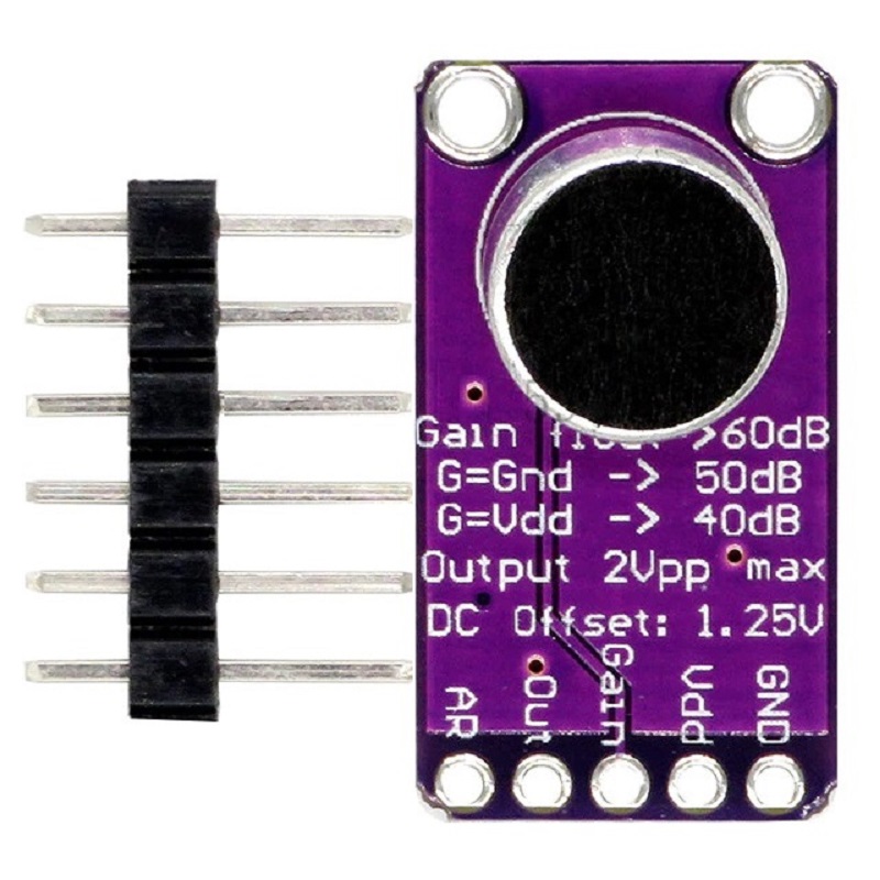 Módulo Micrófono MAX9814 – ELECTROART