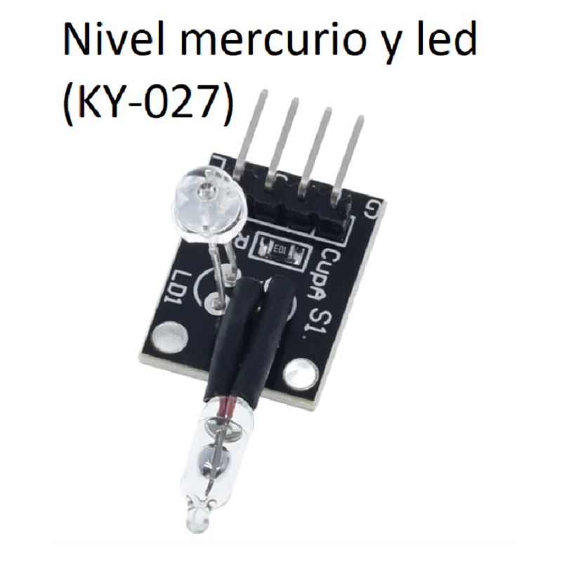 Sensor nivel mercurio + led (KY-027) - ELECTROART