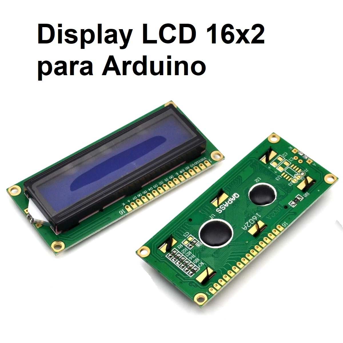 Módulo Pantalla LCD 1602 16x2 I2C Fondo Azul - ELECTROART