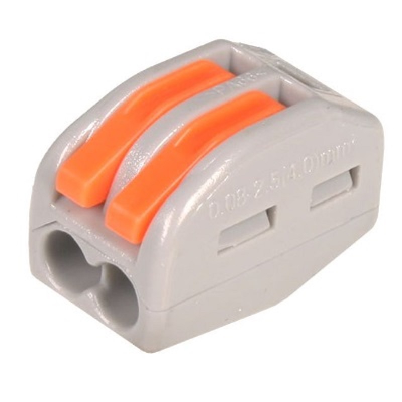 10x Pack Conector Eléctrico Rápido Wago 212 ( 2 pines ) - ELECTROART