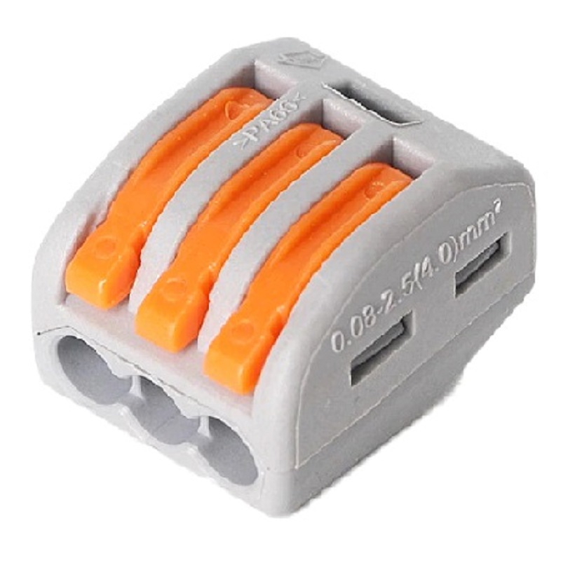 10x Pack Conector Eléctrico Rápido Wago 213 ( 3 pines ) - ELECTROART
