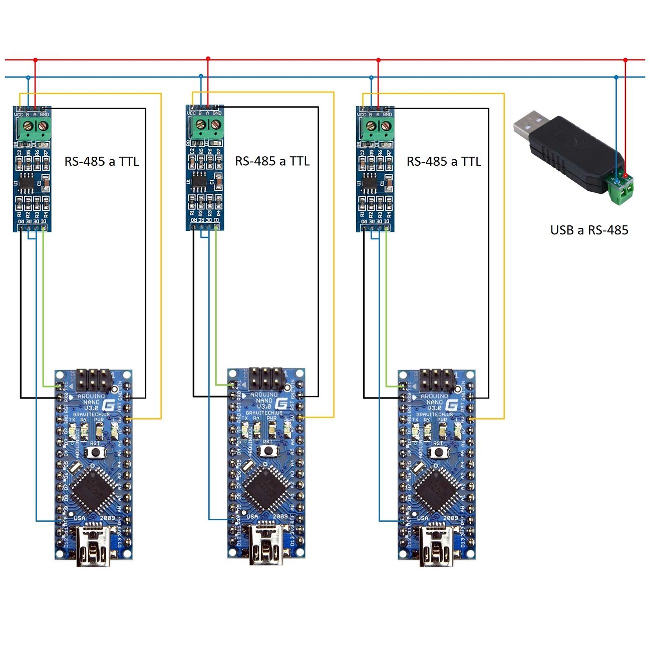 2x Pack Módulo Serial Max485 Rs485 Ttl Arduino Compatible - ELECTROART
