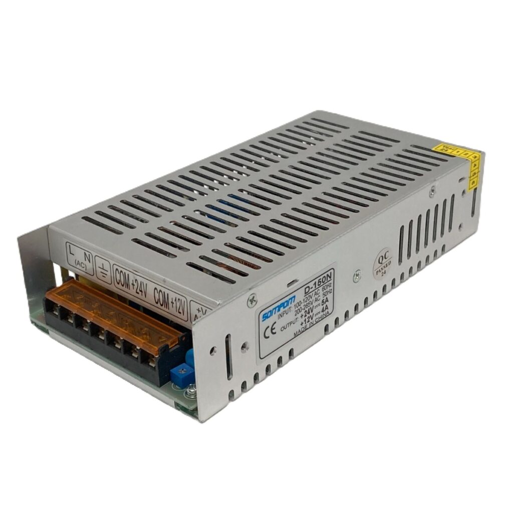 Fuente de poder Switching 220VAC a 2 salidas 24V5A y 12V4A - ELECTROART